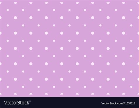 Seamless Polkadot Pattern On Violet Background Vector Image