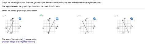 solved graph the following function then use geometry not