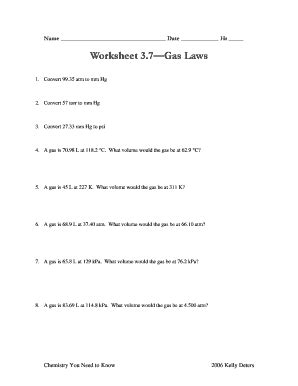 Worksheet 3 7 Gas Laws Answer Key Fill And Sign Printable Template Online