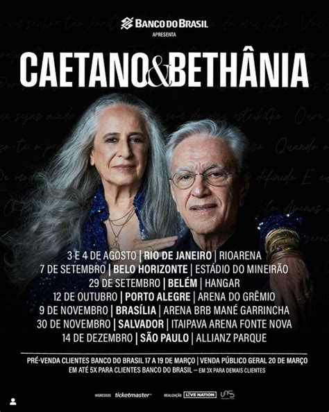 Caetano Veloso E Maria Beth Nia Anunciam Turn Nacional Em Dupla