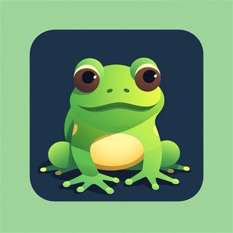 Um Sapo Verde Uma Tartaruga Amarela Nas Costas Foto Premium