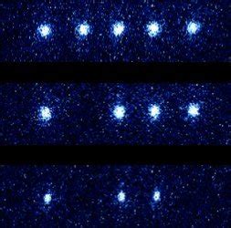 Intensified Ccd Camera Images Of Trapped Ba Ions In A Uw Linear Trap