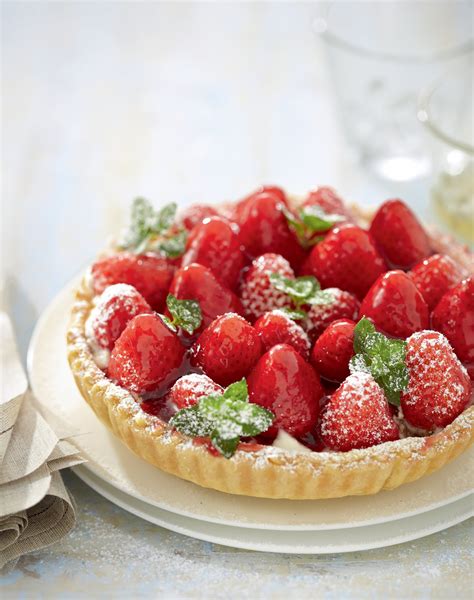 Recette Tarte Fraises Fraises Confites Marie Claire