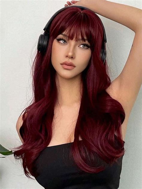 Red Hair With Bangs Red Hair Looks Cut My Hair Wigs With Bangs Hairstyles With Bangs Red