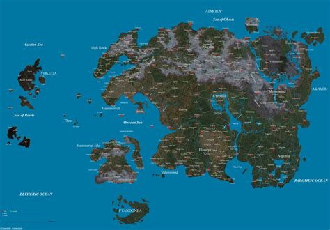 Maps Of Tamriel The Imperial Library