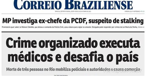 Capa Correio Braziliense Edição Sexta 6 de Outubro de 2023