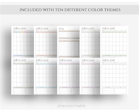 Printable Caregiver Daily Task Caregiving Checklist Elderly Etsy