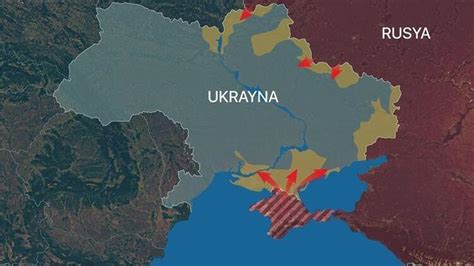 Rusya Ukrayna savaşının haritası Bir şehir daha ele geçirildi Son