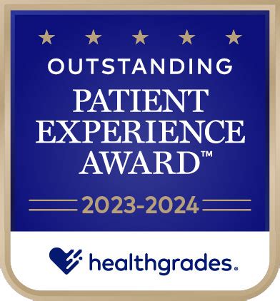 Healthgrades Outstanding Patient Experience 5 Star Awards