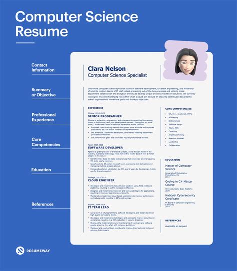 Computer Science Resume Examples Templates For