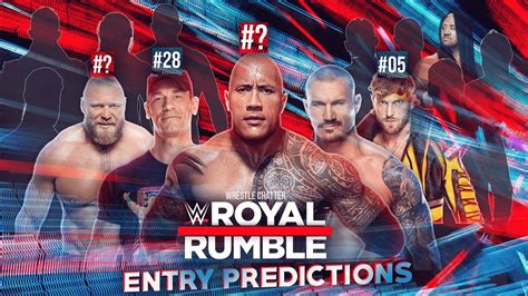 WWE Royal Rumble 2023 Entry Predictions Men S Royal Rumble The Rock