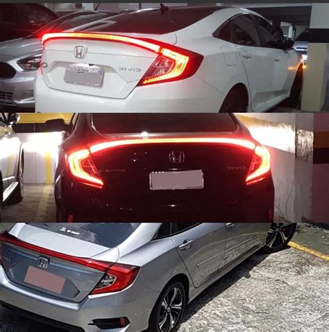 Aerofolio Lanterna Traseiro Full Led Honda New Civic G