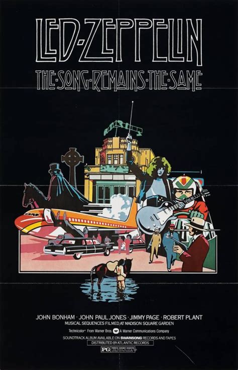The Song Remains The Same Movie Poster 1976 Great Movies