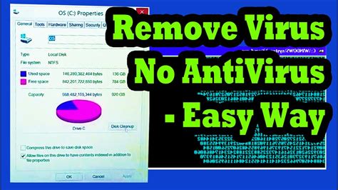 how to check and remove virus from your computer without using any antivirus youtube