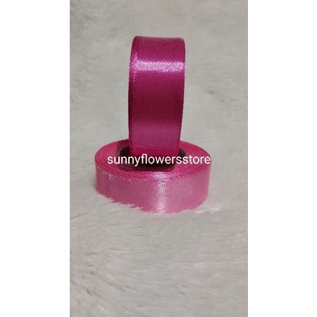 Jual Per Roll Pita Saten Inch Lebar Cm Isi Yard Shopee