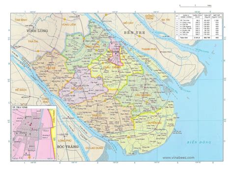 Bản Đồ Trà Vinh VinaBeez