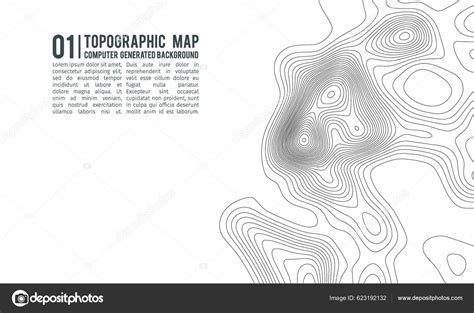 Topographic Map Contour Background Topo Map Elevation Contour Map