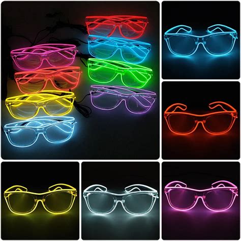 1PC Miga Pod Wietlany Przew D Przezroczysta Dioda LED Okulary Wiec Ce