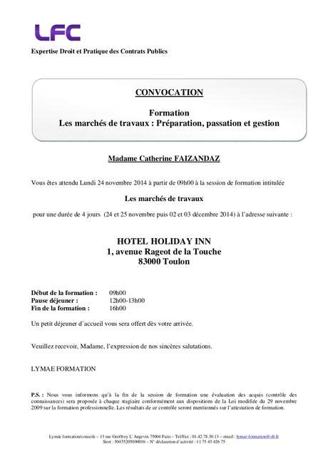 Lettre D Invitation A Une Reunion