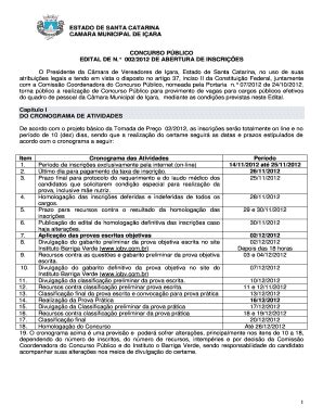 Preenchível Disponível ESTADO DE SANTA CATARINA CAMARA MUNICIPAL DE