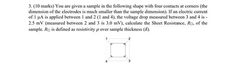 solved 3 10 marks you are given a sample in the following