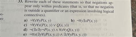 solved rewrite each of these statements so that negations