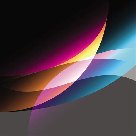 Creado Colorido Curva Fondo Abstracto Vector Premium