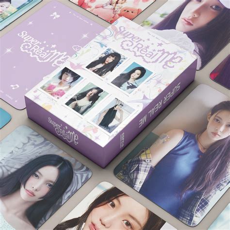 Illit SUPER REAL ME album MINJU IROHA Photocard Lomo Card 55 cái hộp