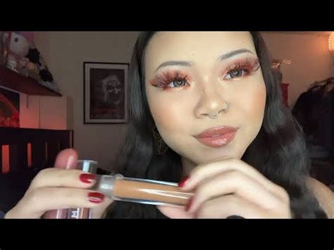 ASMR Lipgloss Application Mouth Sounds YouTube