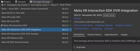 Meta Quest Meta Xr Interaction Sdk Yamase Note