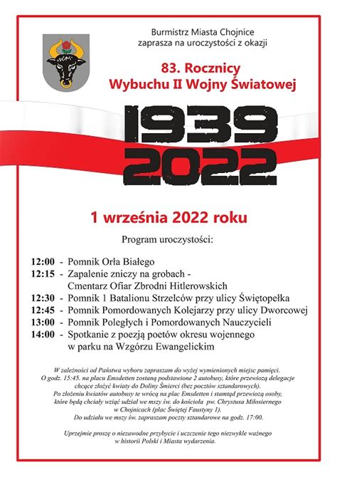 Obchody 83 rocznicy wybuchu II Wojny Światowej Chojnice24 pl