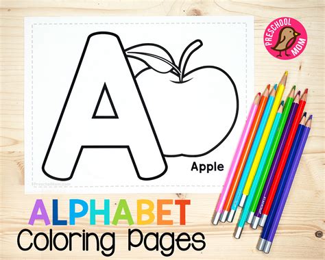 Letter A Coloring Pages Printable