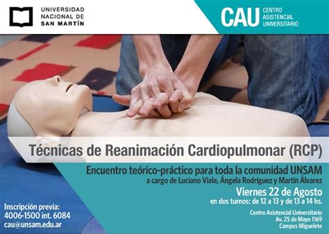 Curso Sobre T Cnicas De Reanimaci N Cardiopulmonar Noticias Unsam
