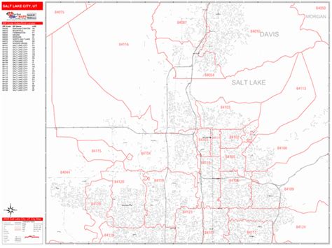 Salt Lake City Zip Code Map Map