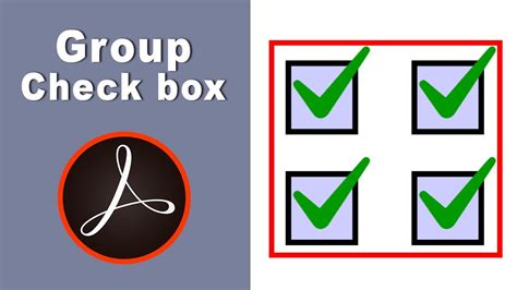 how to group checkboxes in fillable pdf form using adobe acrobat pro 2017 youtube