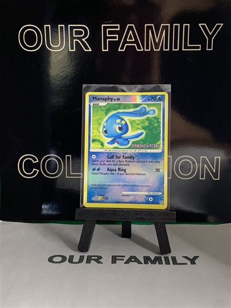 Manaphy Diamond Pearl Burger King Promo Holo Stamped Pokemon