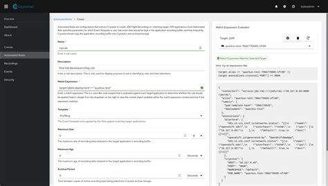 how to build automated jfr rules with cryostat 2 1 s new ui red hat developer