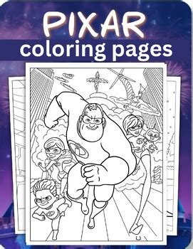 Pixar Coloring Pages PDF Printables By GTIRABOOKSHELF TPT