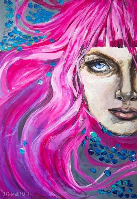 i See You Obraz Farbami Akrylowymi na Płótnie 100x70cm Artystki
