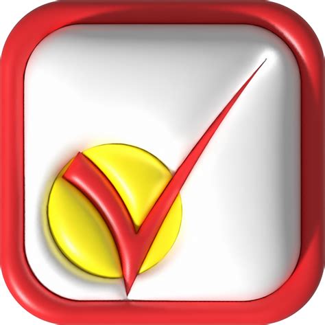 3D Illustration Like Or Correct Symbol Confirmed Or Approved Button
