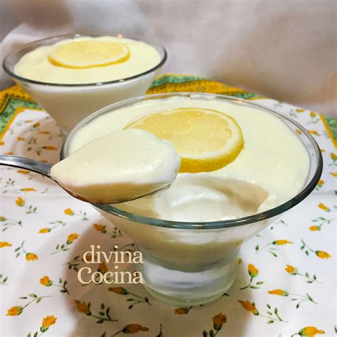 Receta Mousse de limón fácil y rápida sin huevo Mis Recetas
