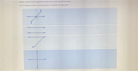Solved Prove Intersecting Line Segments Always Form 2 Pairs Of