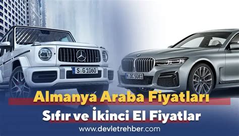 Almanya Araba Fiyatları 2023 Sıfır ve İkinci El Fiyatlar