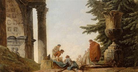 Arc De Triomphe En Ruines Les Joueurs De Cartes De Hubert Robert