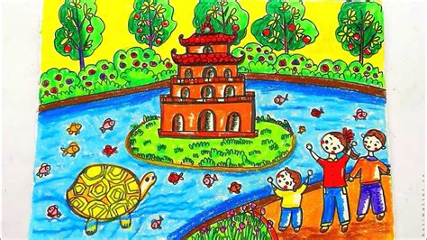 Những bí ẩn đằng sau vẽ tranh đô thị trong mắt em lớp 3