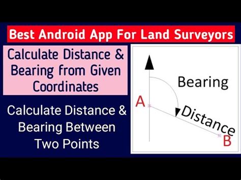 How To Calculate Bearing Distance From Coordinates Find Distance