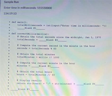 Solved Fill In Blanks Below To Complete A Program That Chegg