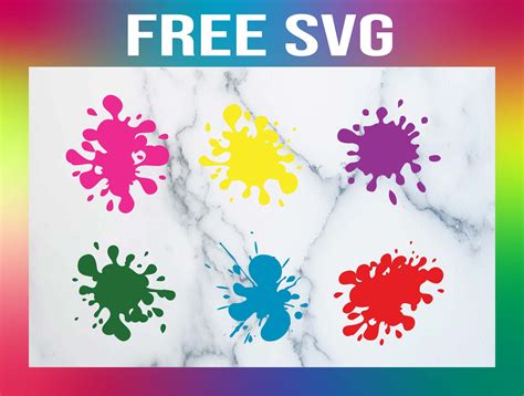 Free Paint Splatter SVG