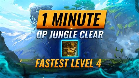 FASTEST JUNGLE CLEAR Ivern S OP Jungle Path In 1 Minute League Of