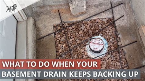 What To Do When Your Basement Drain Keeps Backing Up Youtube